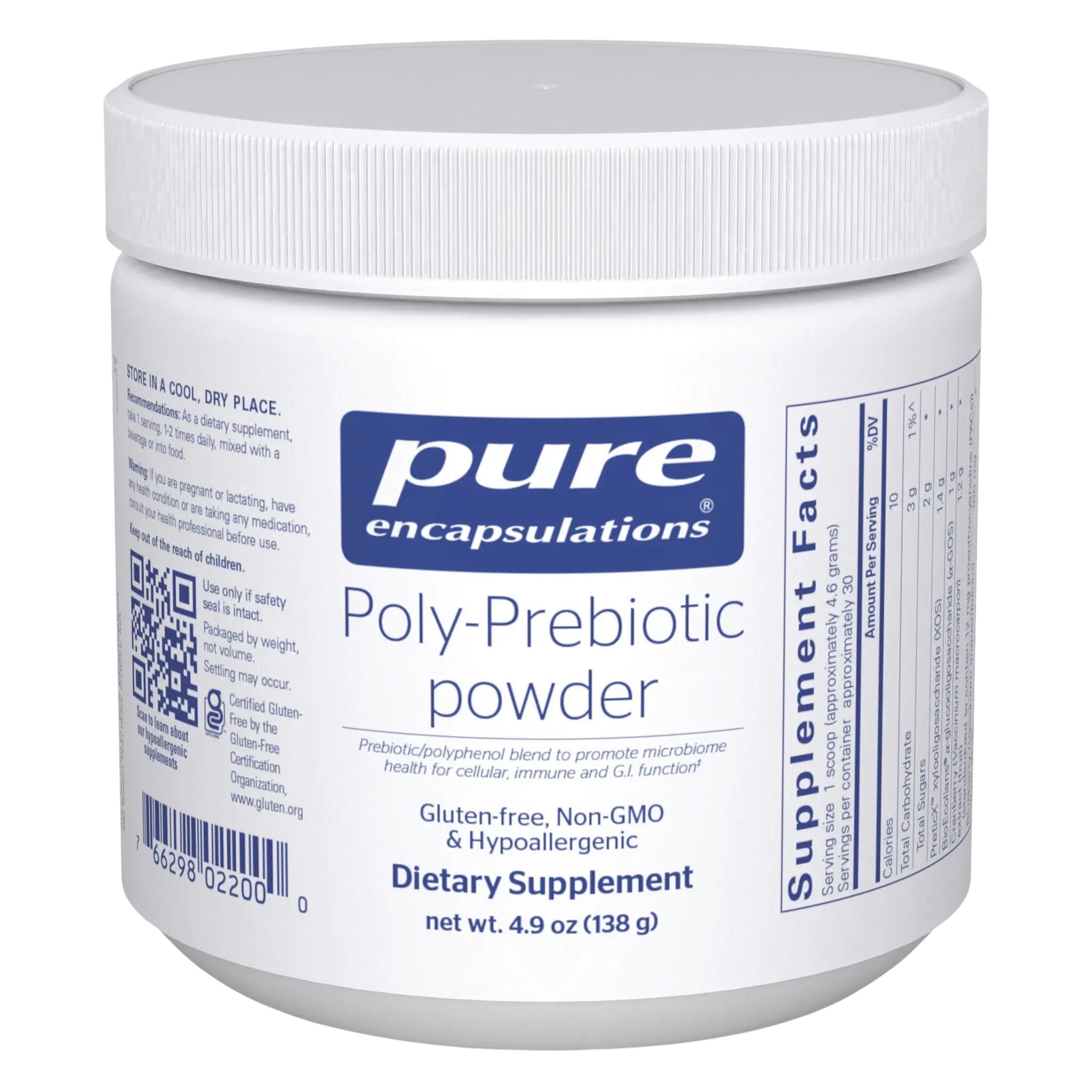Pure Encapsulations Poly-Prebiotic Powder | CentreSpring MD – Hol+